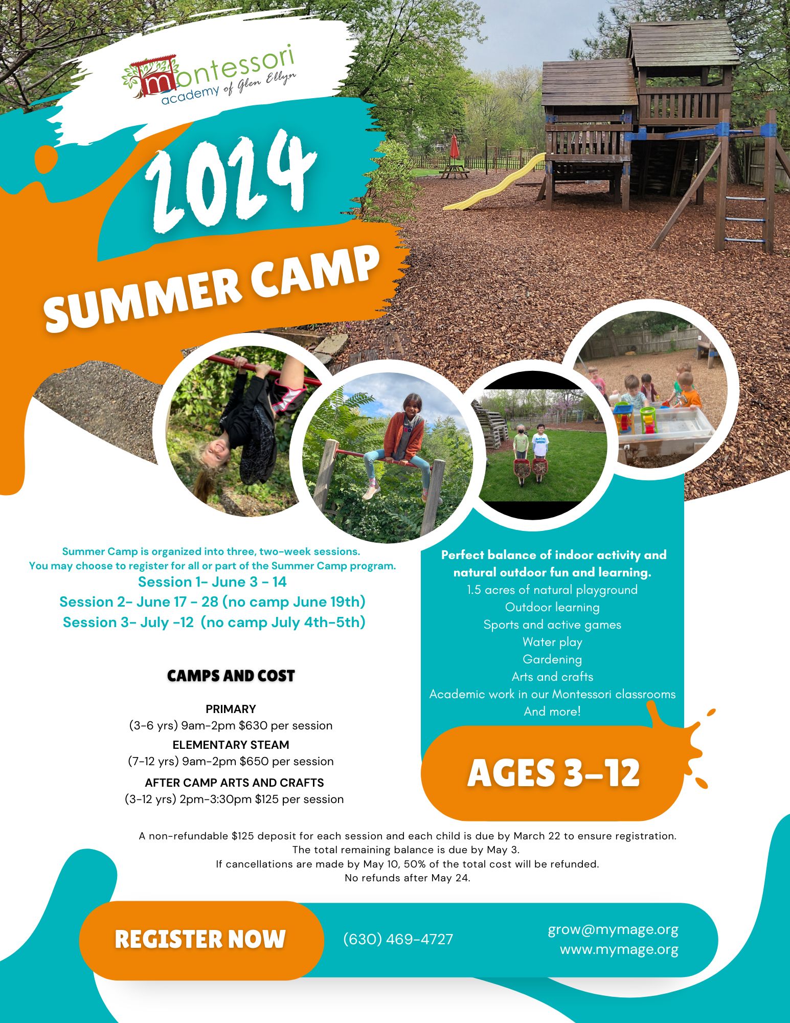 Enroll to summer camp TODAY! – Montessori Academy of Glen Ellyn
